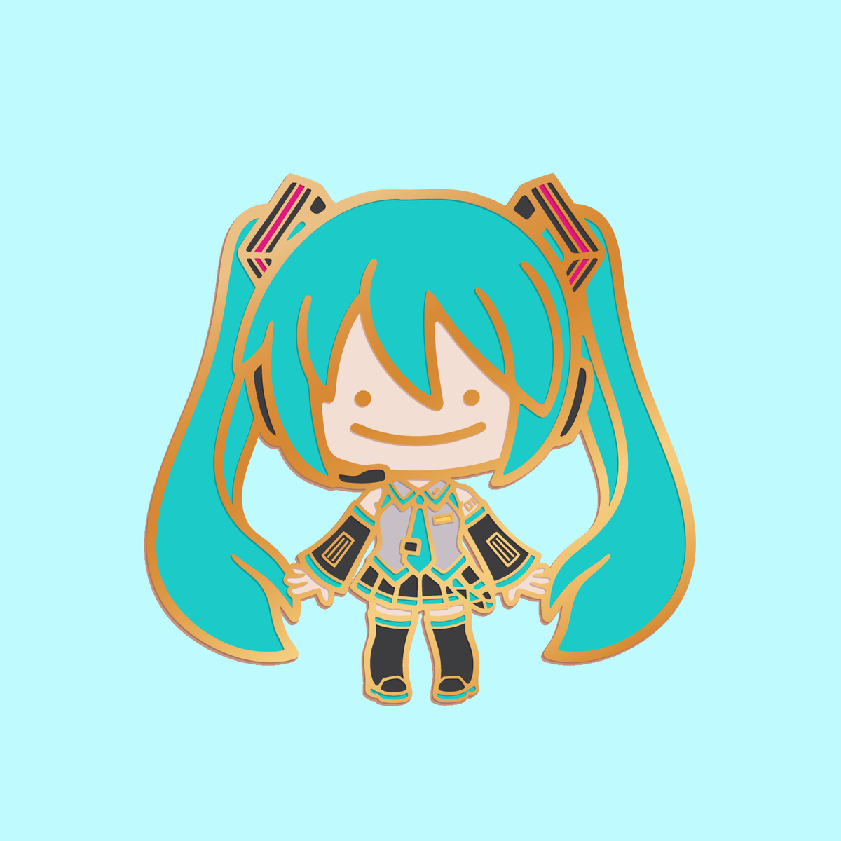 Vocaloid- Hatsune Miku Enamel Pin – magicalmaidens