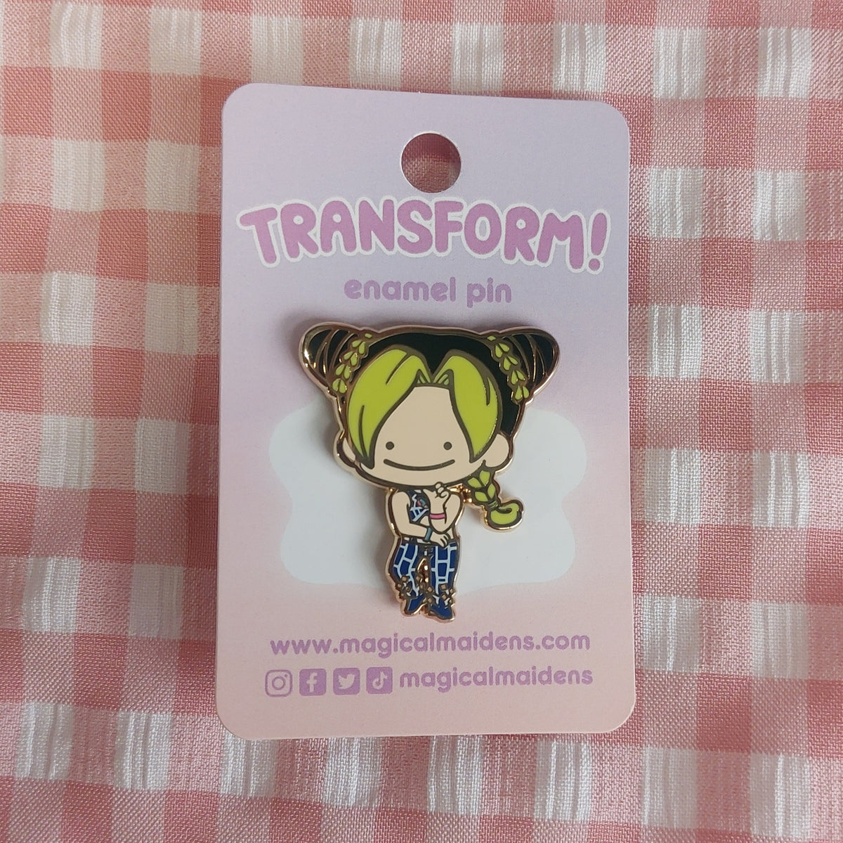 Jojo's Bizarre Adventure- Jotaro Kujo Enamel Pin – magicalmaidens