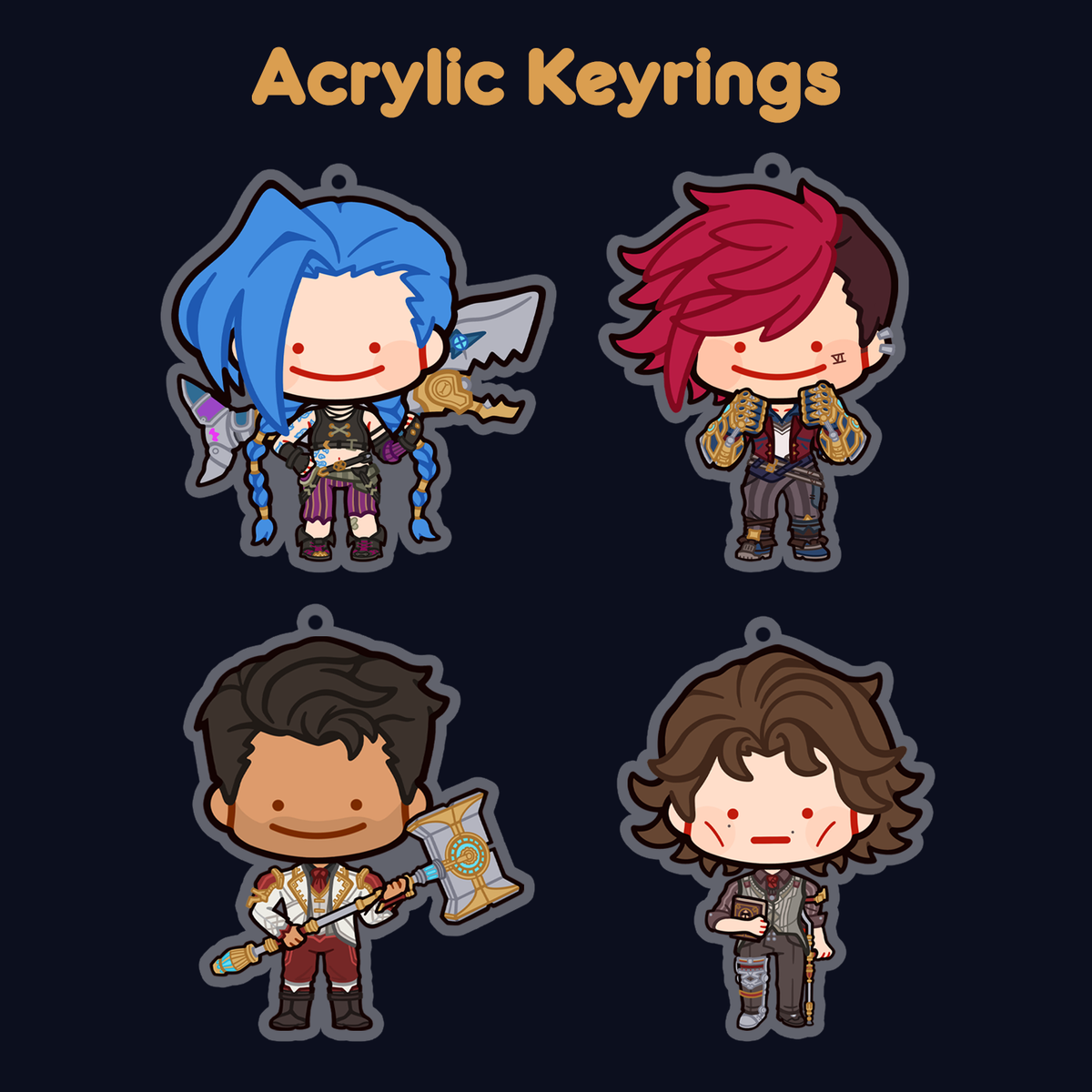 Arcane Acrylic Keychains – magicalmaidens