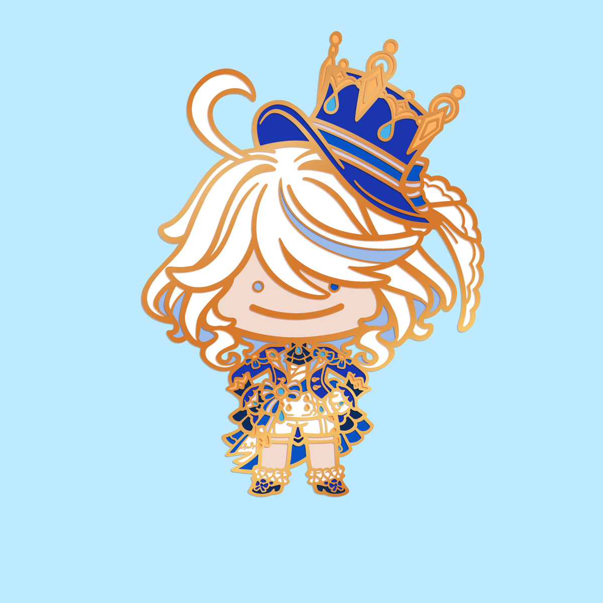 Genshin Impact- Furina Enamel Pin – magicalmaidens
