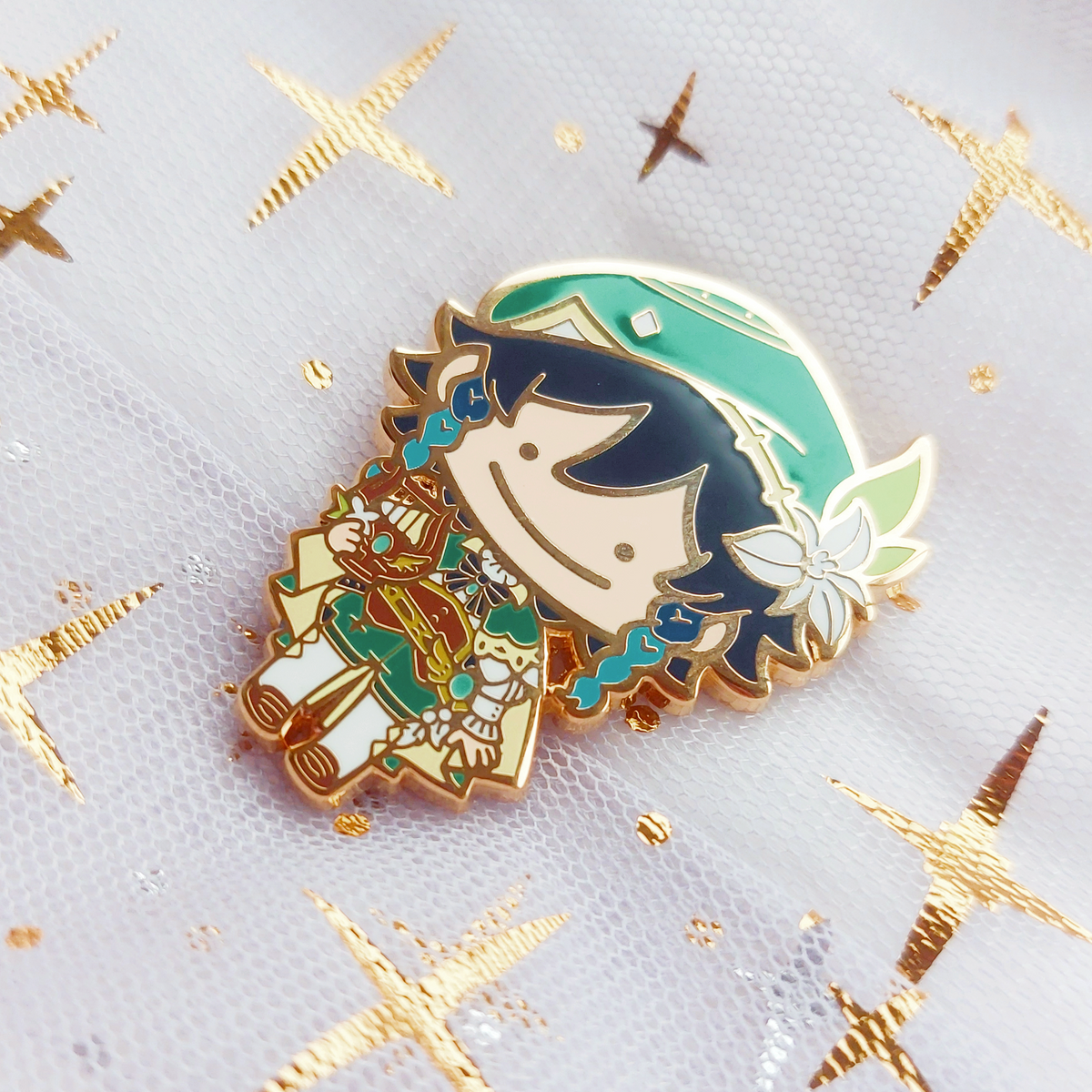 Genshin Impact- Venti Enamel Pin – magicalmaidens