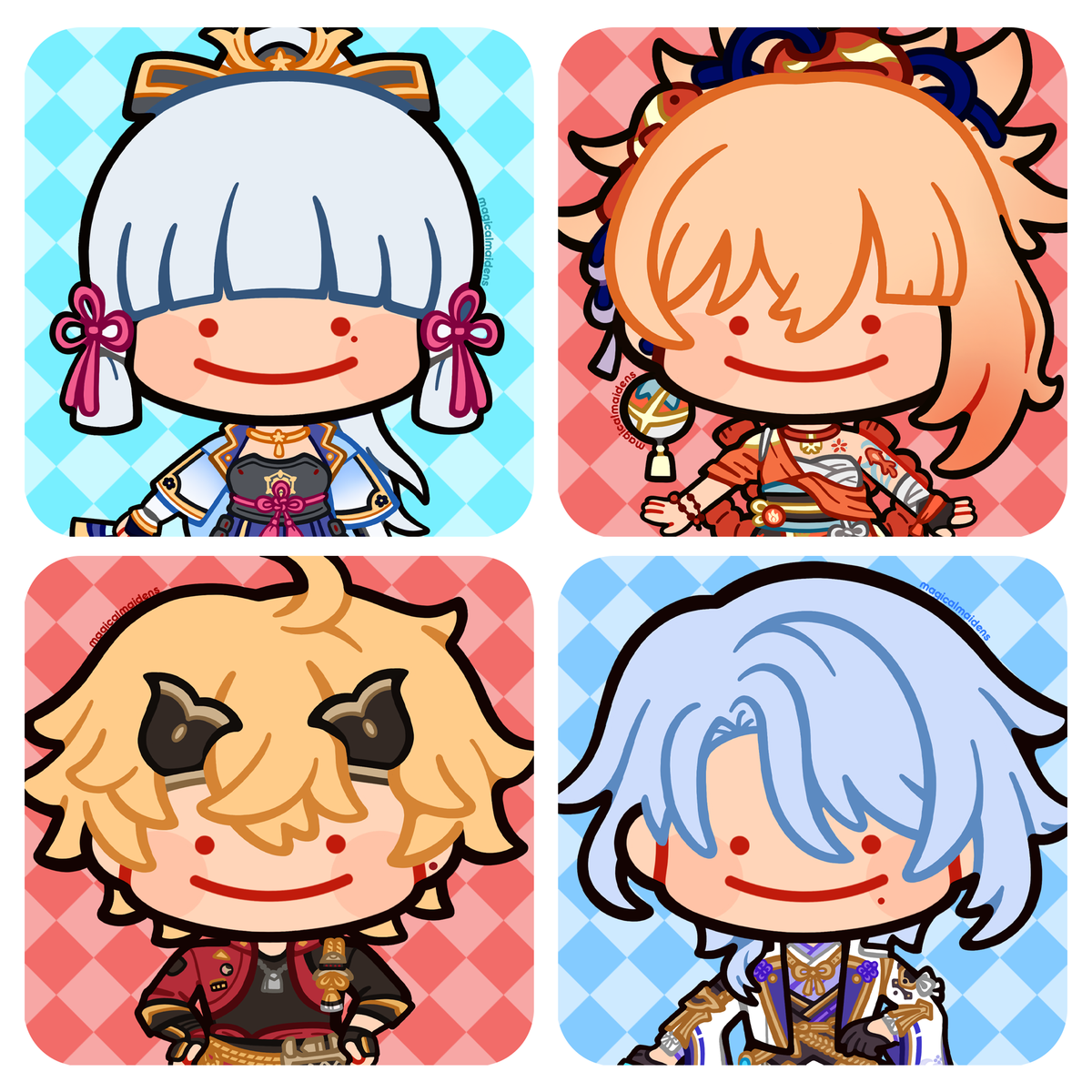 Genshin Impact Coasters (Inazuma) – magicalmaidens